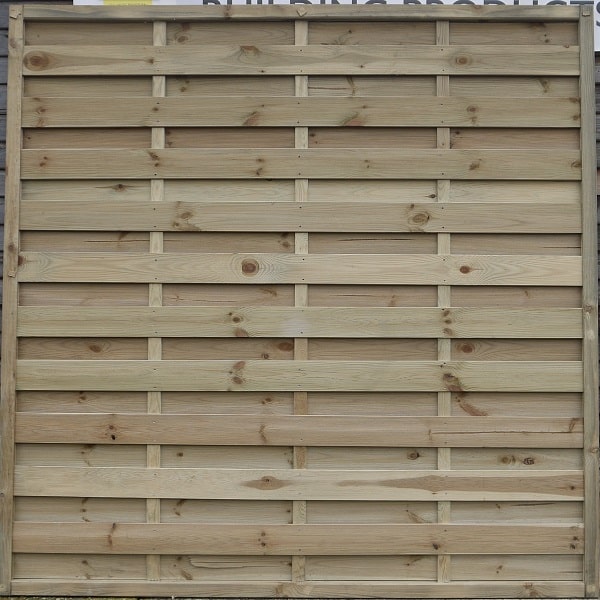 Square Horizontal Panel - Weatherley Fencing Contractors Ltd