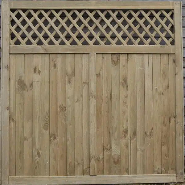Tongue & Groove Lattice Top Panel - Weatherley Fencing Contractors Ltd